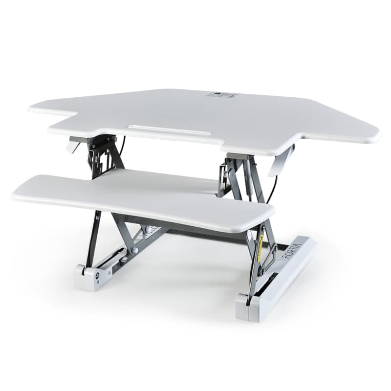 Fortia Corner Desk Riser 110cm Wide Adjustable Sit to Stand – theponcer
